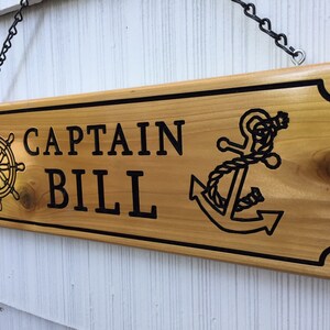 Personalized Boat Plaque Custom Boat Signs Boat Name Sign Nautical Sign ...