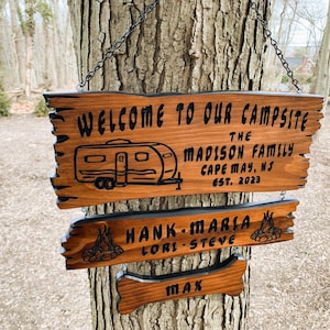 Custom Camping Sign Custom RV Sign Custom Camp Decor Sign Personalized ...
