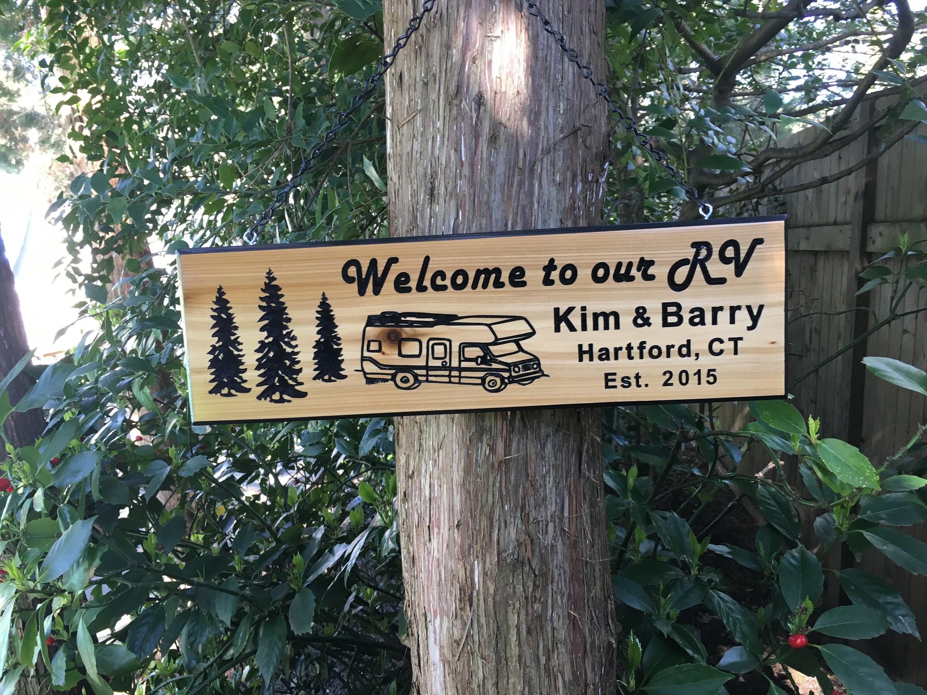 Personalized Name Sign Glamping Sign RV Camp Sign Custom | Etsy