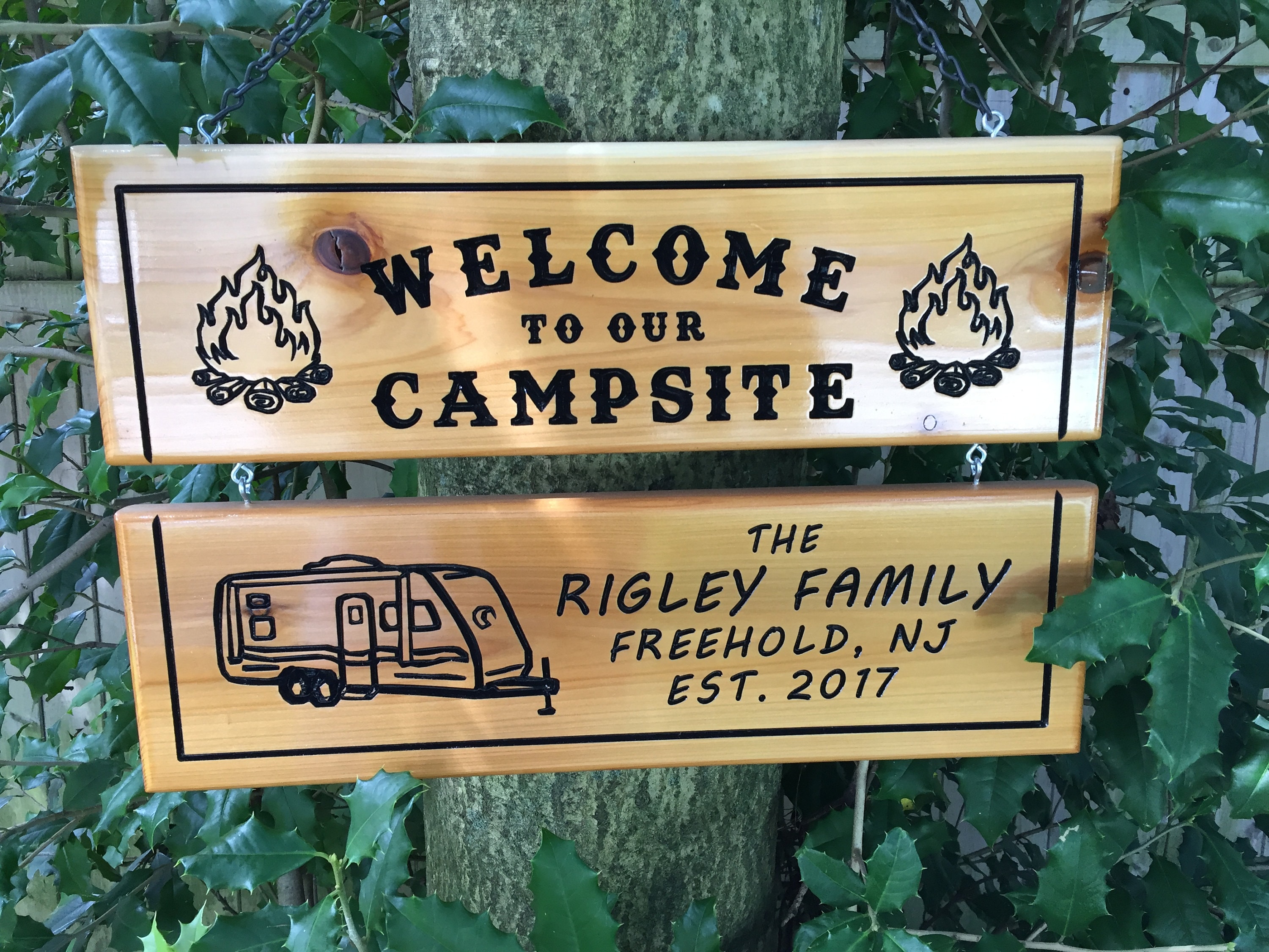Personalized Camping Sign Custom RV Sign Campsite Sign - Etsy
