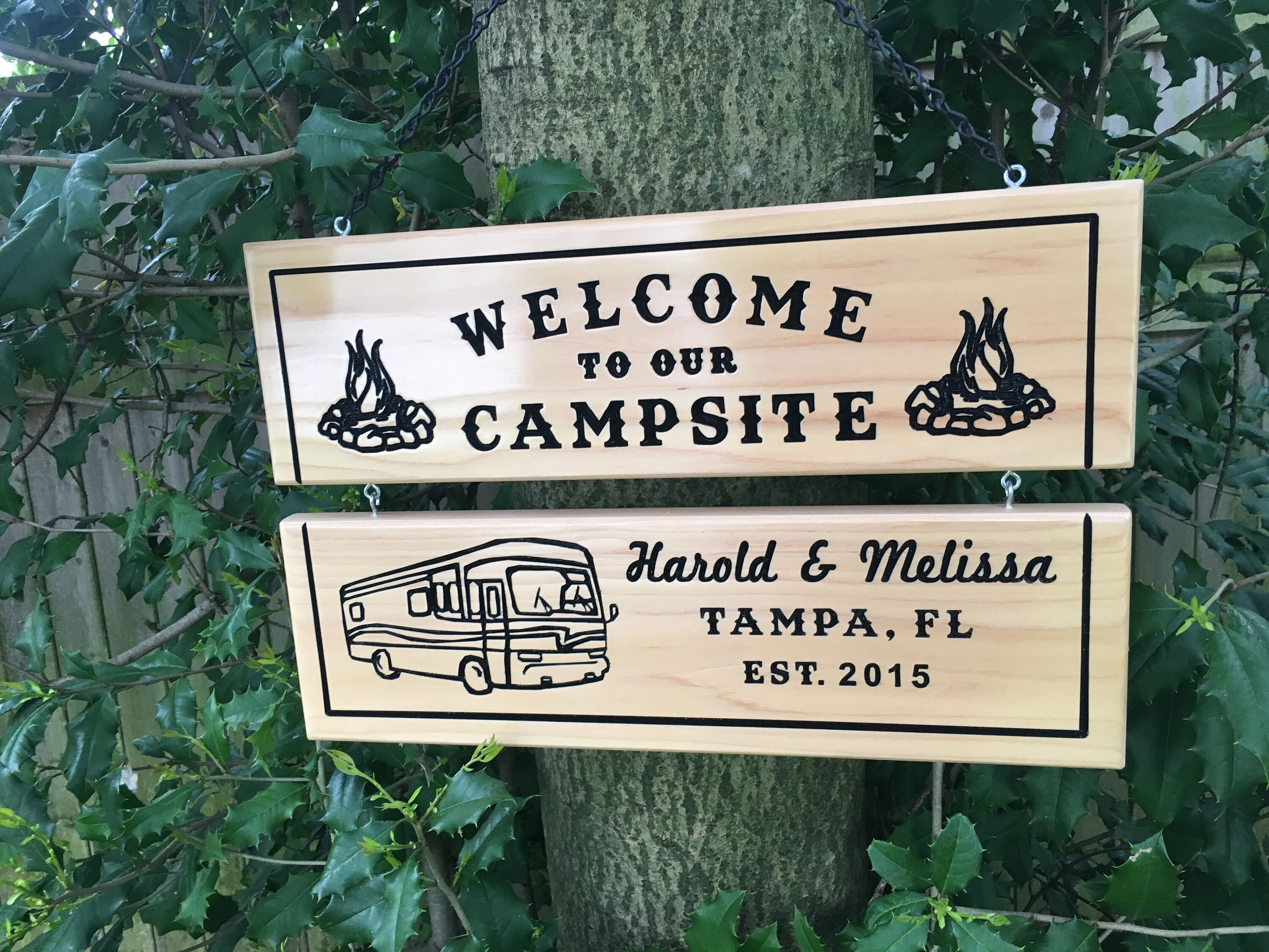 Personalized Camping Signs Custom RV Signs Campsite Sign Glamp - Etsy