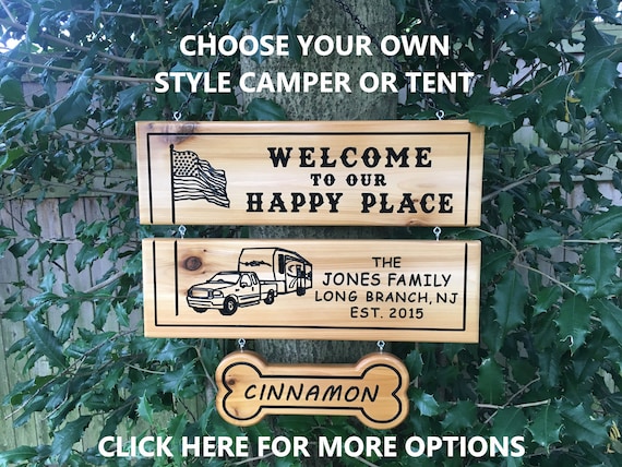 Customizable Camping Sign Camper Sign Campsite Sign RV Sign ...