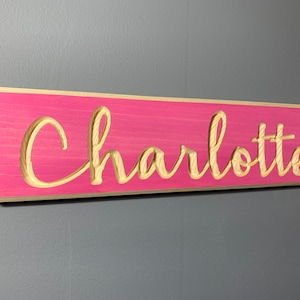 Stained Indoor CNC Carved Custom Wooden Sign / Wall Plaque Unique ...