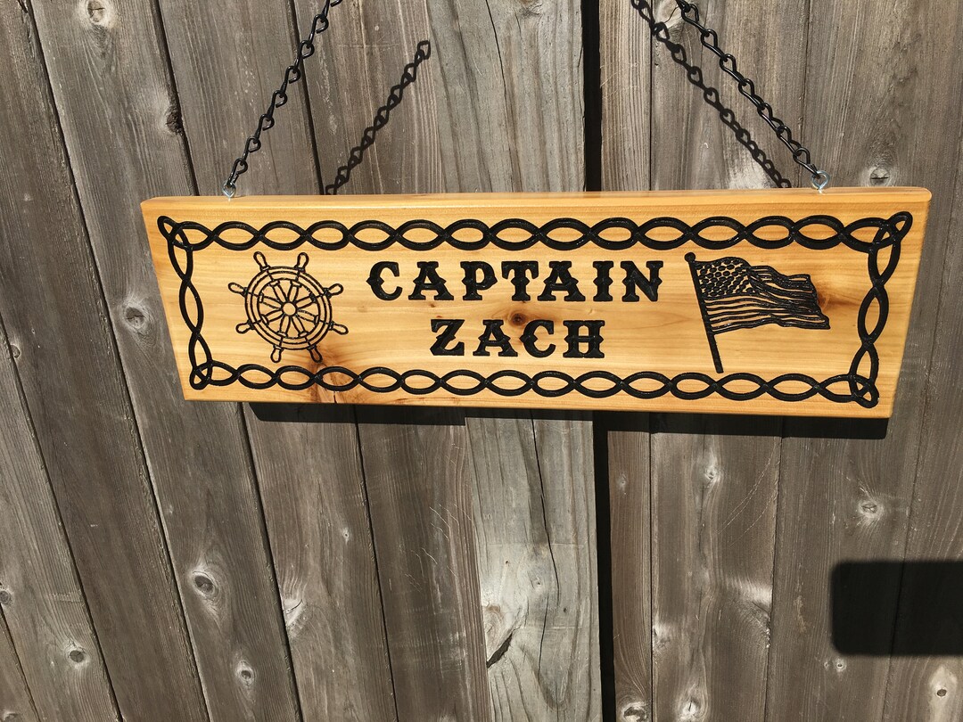 Personalized Boat Plaque Custom Boat Sign Boat Name Sign Nautical Sign ...