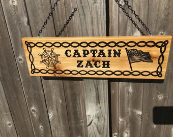 Personalized Boat Plaque Custom Boat Signs Boat Name Sign Nautical Sign ...