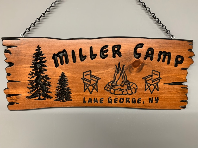Outdoor Wood Sign Custom Camp Sign Personalized Camping Sign | Etsy