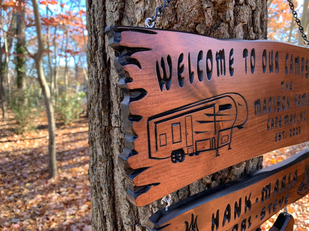Custom Camping Sign Custom RV Sign Custom Camp Decor Sign Personalized ...
