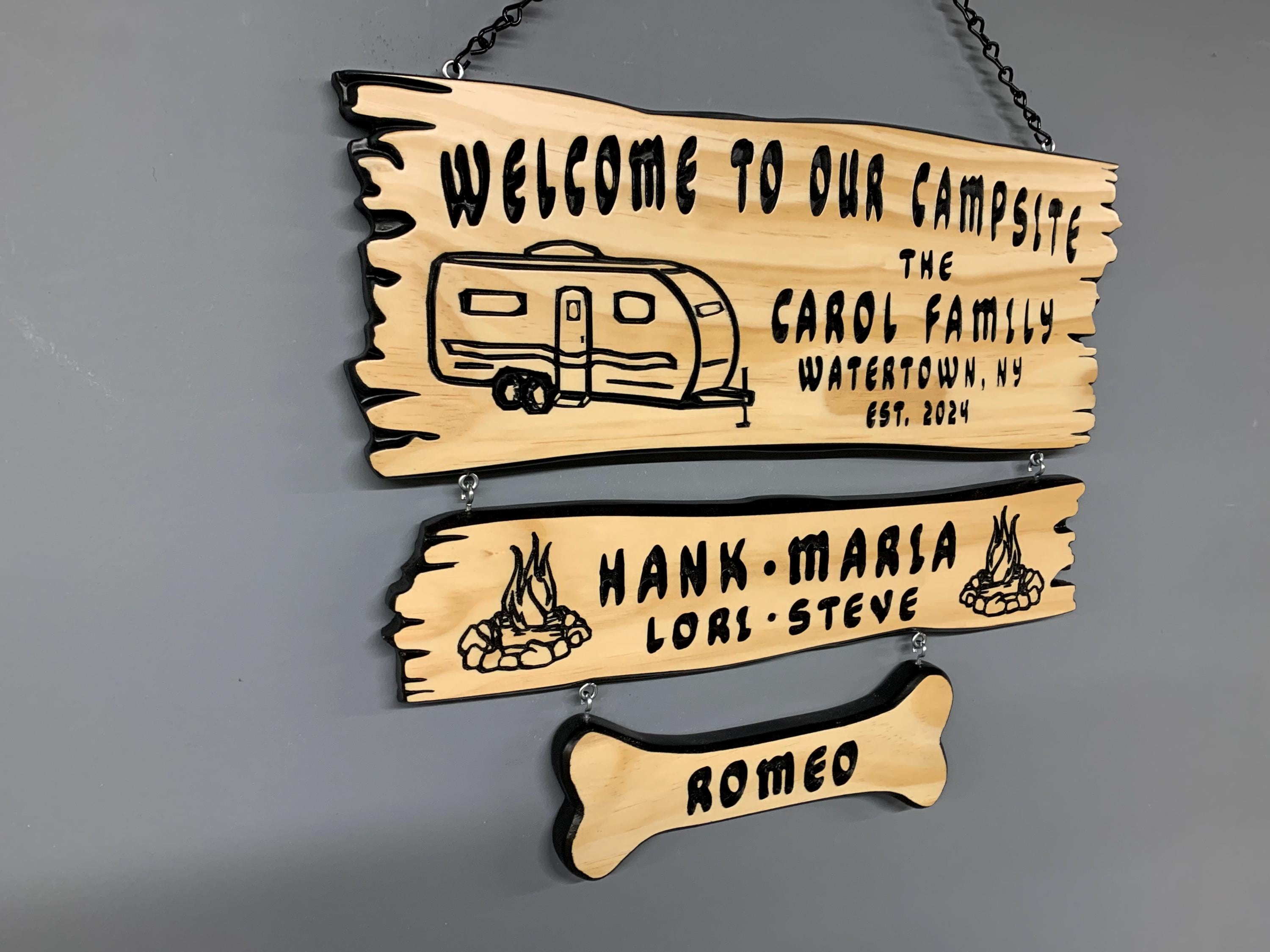 Custom Camping Sign Custom RV Sign Custom Camp Decor Sign Personalized ...