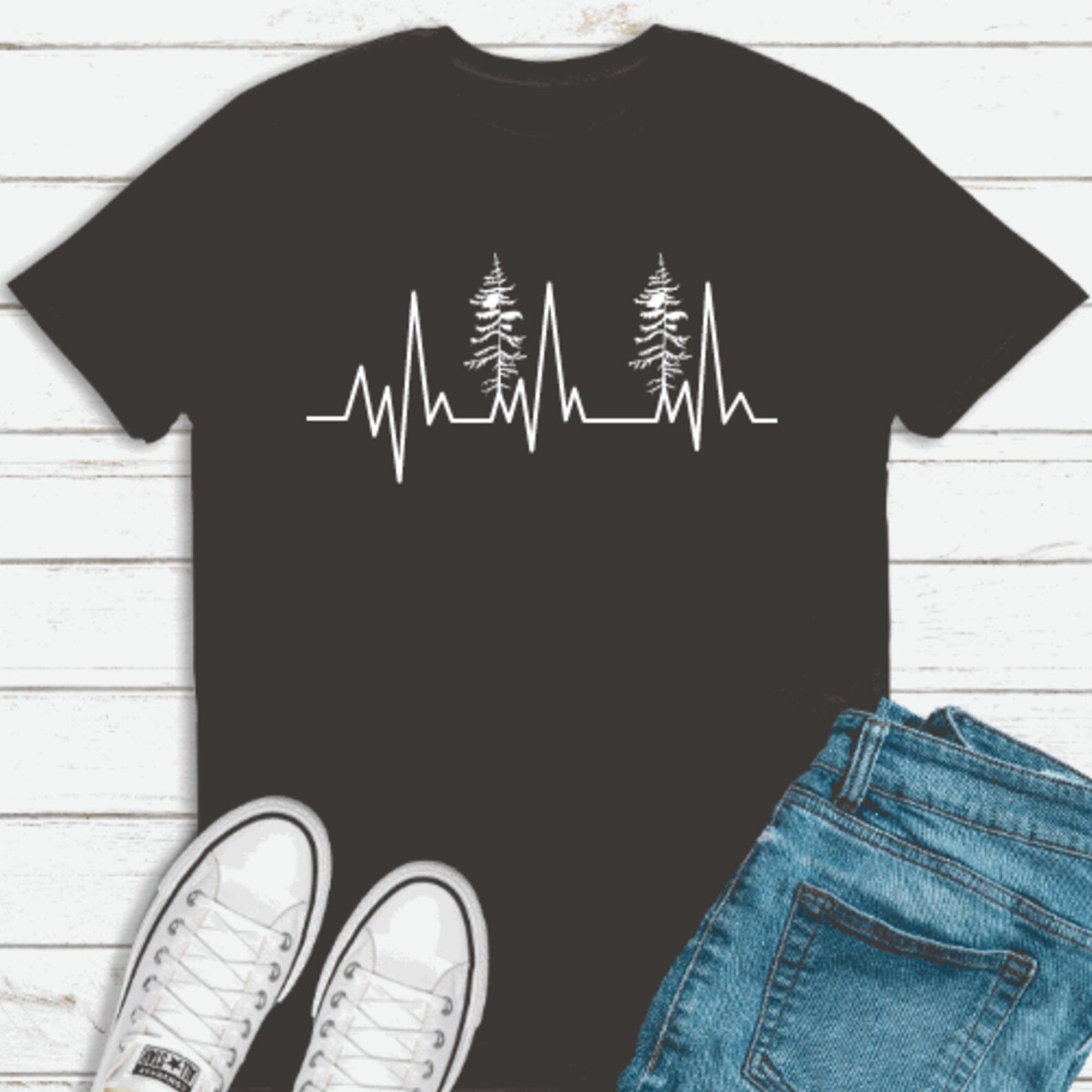 Nature Heartbeat Shirt Tree Lover Heartbeat Shirt Forest Shirt | Etsy