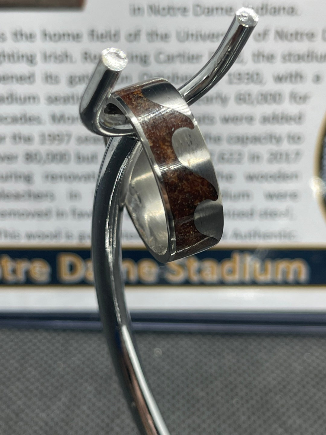 Notre Dame Stadium ride the Wave Ring - Etsy