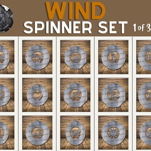 Compass Wind Spinner Svg Wind Spinner Dxf Bad Dog - Etsy
