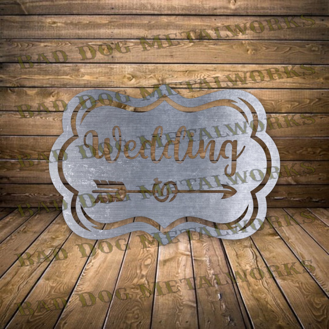 Wedding SVG/DXF Bad Dog Metalworks Digital Download - Laser CNC Plasma ...