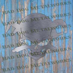 Machinist Skull Dxf and Svg - Bad Dog Metalworks Digital Download ...