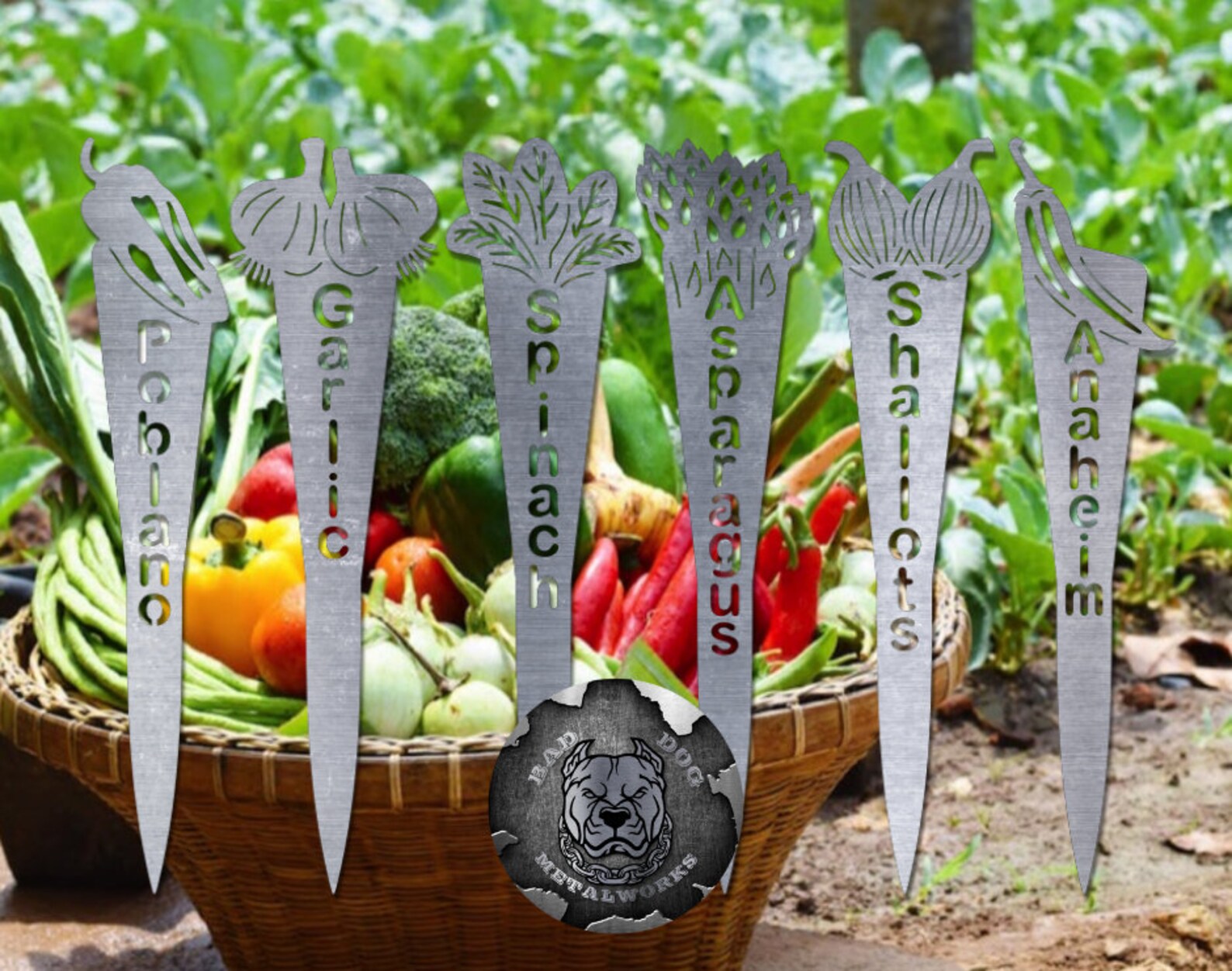 Vegetable Garden Stakes Herb Garden Stakes Garden Decor - Etsy Canada