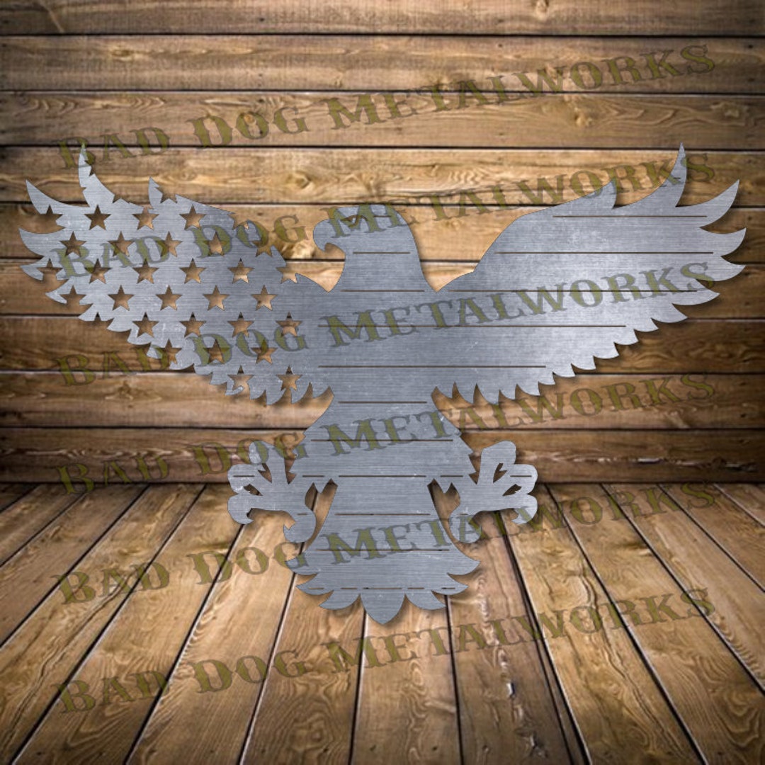 Stars and Stripes Eagle Dxf/svg - Bad Dog Metalworks Digital Download ...