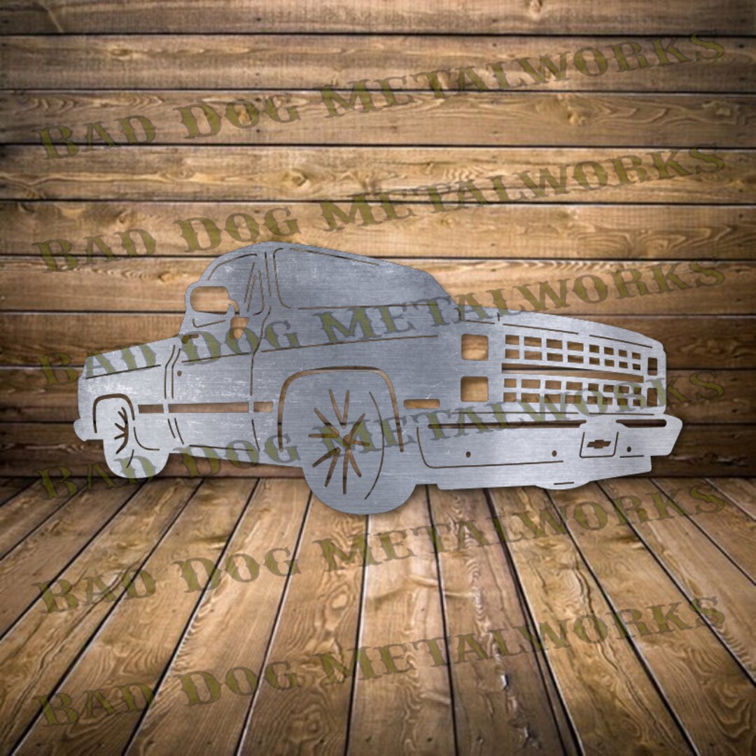 1986 Chevy Silverado DXF/SVG - Bad Dog Metalworks Digital Download ...