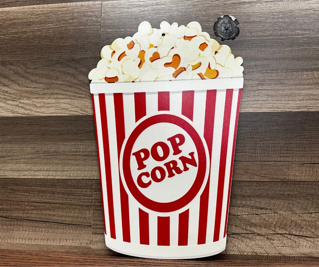 Movie Theater Popcorn - Bad Dog Metalworks Home Decor - Movie Theater ...