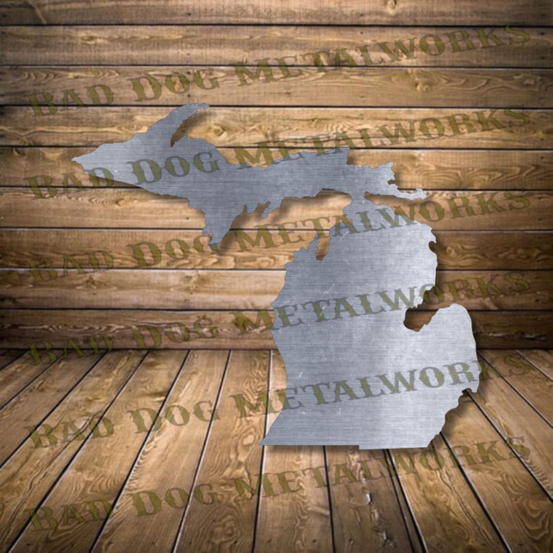 Michigan State SVG/DXF - Bad Dog Metalworks Digital Download - Laser ...