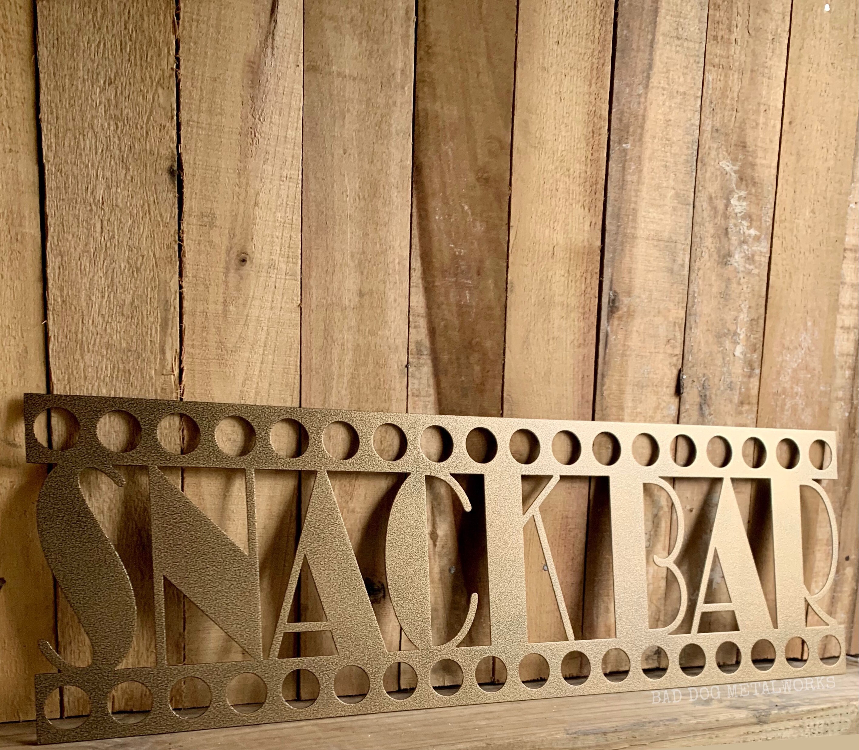 Snack Bar Concessions Sign Bad Dog Metalworks Home Theater - Etsy