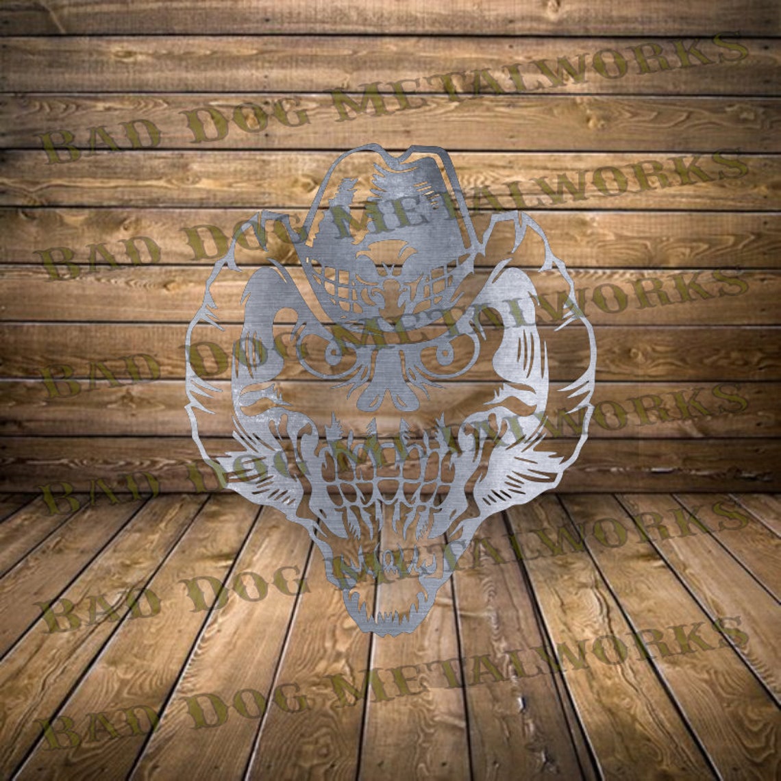 Outlaw Cowboy Skull Dxf/svg - Bad Dog Metalworks Digital Download ...