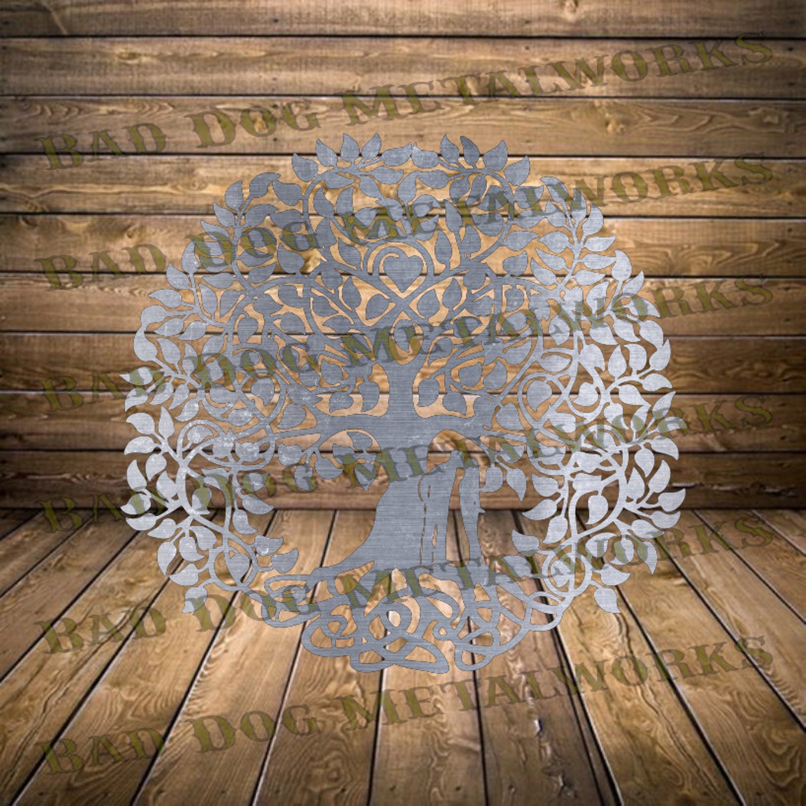 Wedding Tree of Life Metal Guestbook SVG/DXF Bad Dog Metalworks Digital ...
