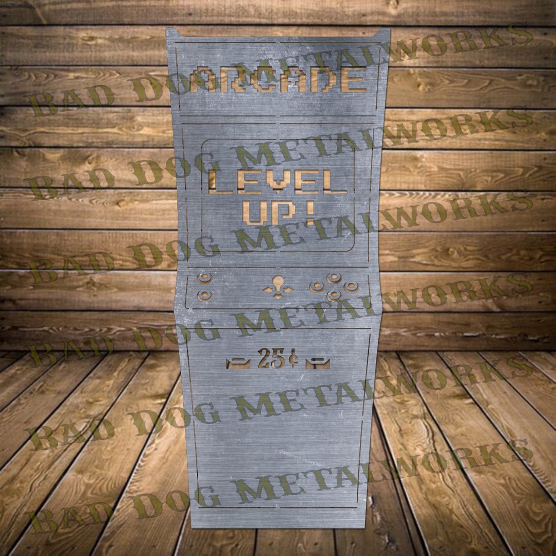 Level up Arcade Dxf/svg - Bad Dog Metalworks Digital Download - Laser ...