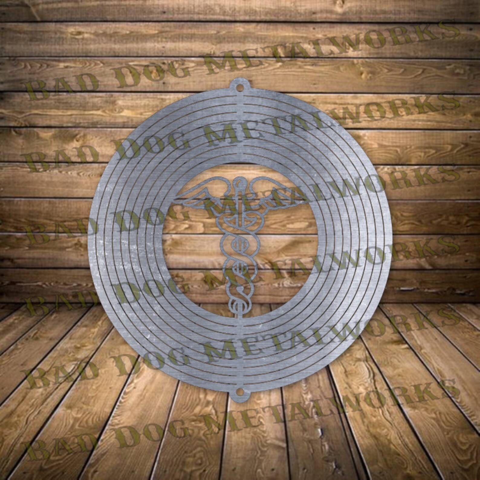Caduceus Wind Spinner Dxf - Caduceus Wind Spinner Svg - Bad Dog ...