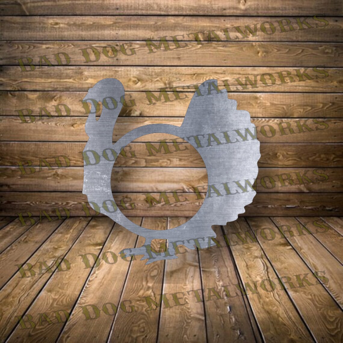 Thanksgiving Turkey Monogram Svg and Dxf - Bad Dog Metalworks Digital ...