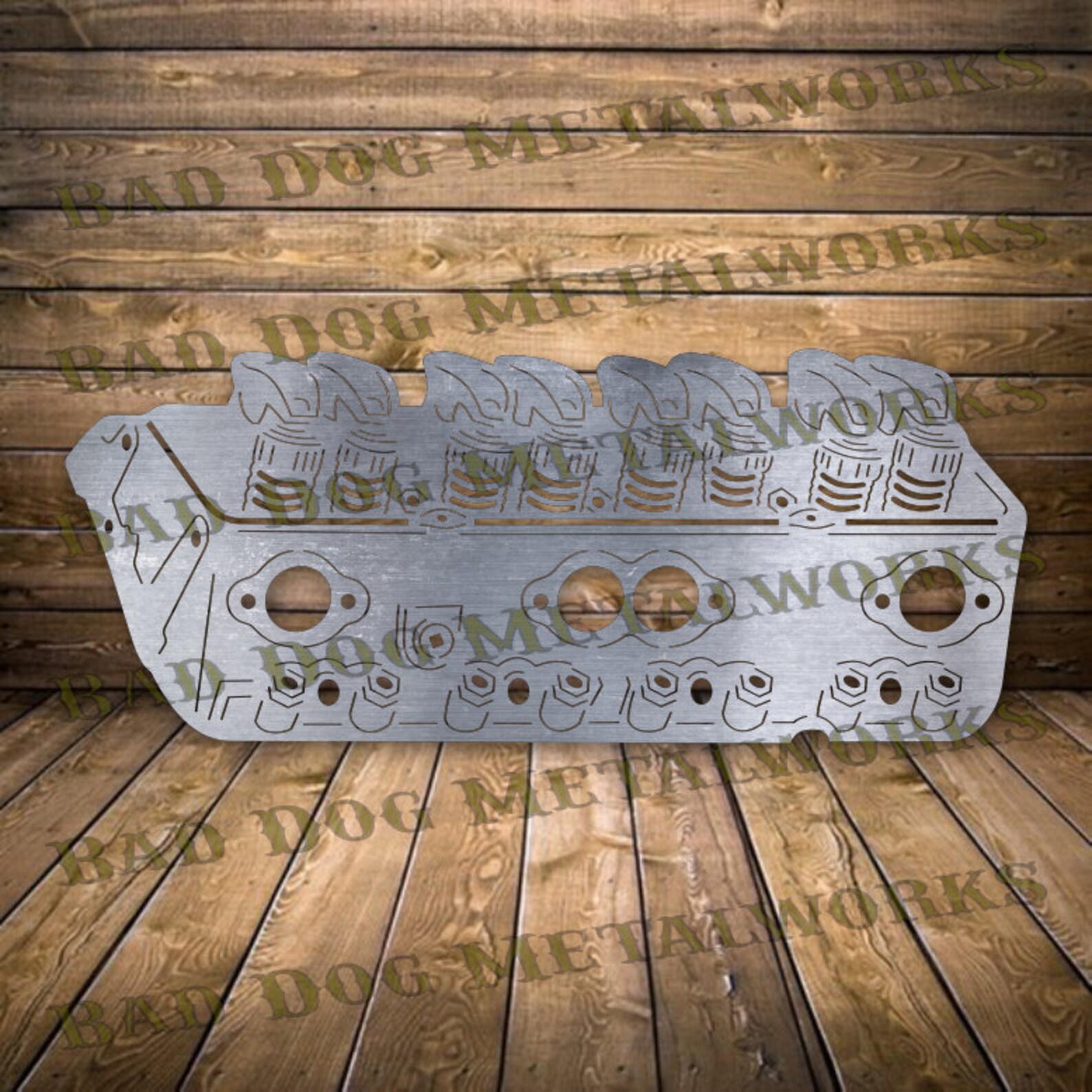 Cylinder Head Racing Engines DXF - SVG - Bad Dog Metalworks Digital ...