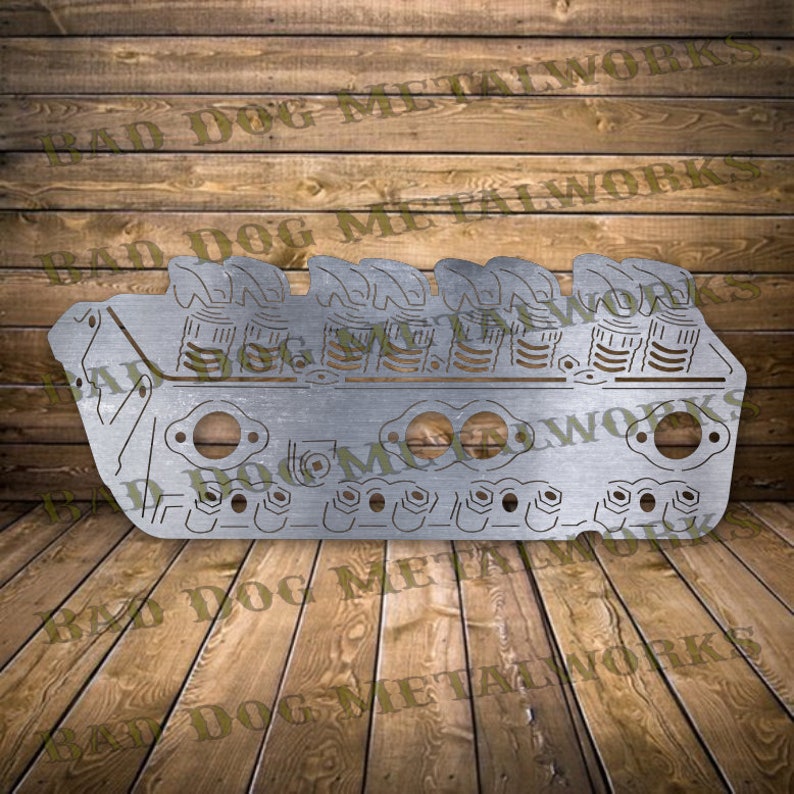 Cylinder Head Racing Engines DXF - SVG - Bad Dog Metalworks Digital ...
