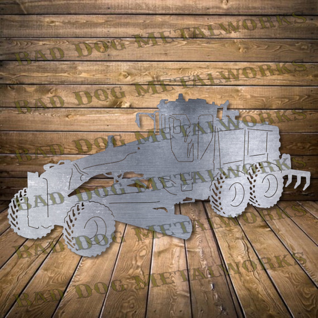 Road Grader Svg Dxf Bad Dog Metalworks Laser Cut CNC Plasma Waterjet ...