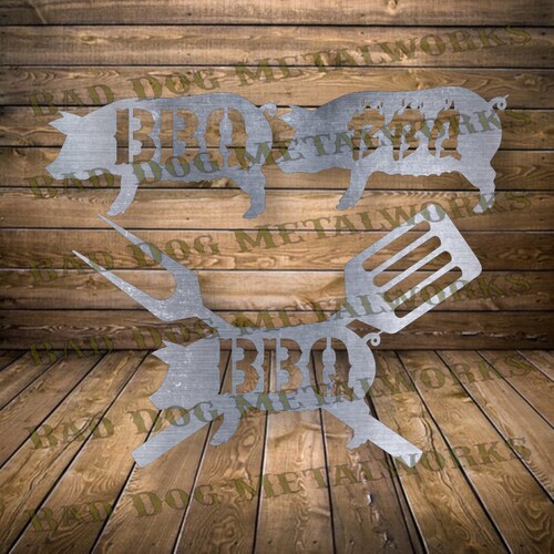 BBQ Grill Sign Dxf/svg Bad Dog Metalworks Digital Download - Etsy
