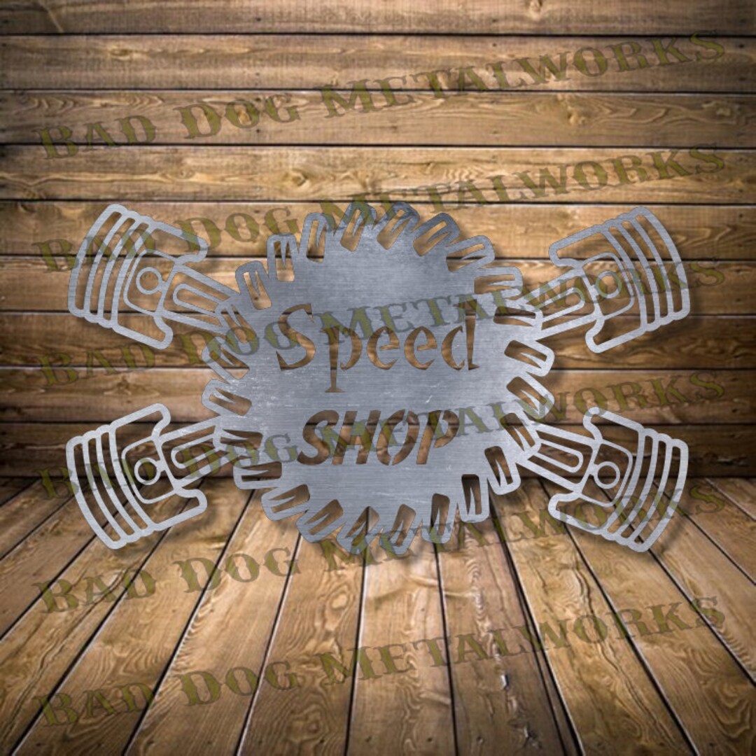 Speed Shop Gear and Piston Dxf/svg File - Bad Dog Metalworks Digital ...