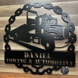 Rollback Tow Truck Monogram - Bad Dog Metalworks Home Décor ...
