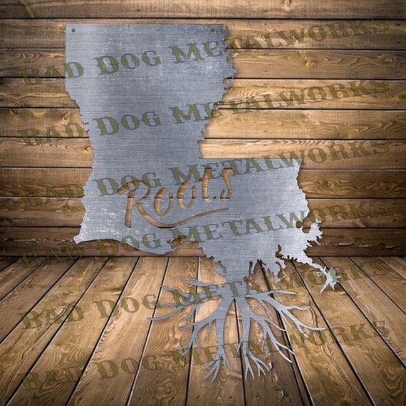 Louisiana Roots Svg/dxf Bad Dog Metalworks Digital Download | Etsy