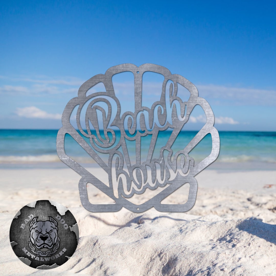 Beach House Seashell Bad Dog Metalworks Home Decor Beach House Decor ...
