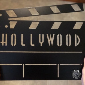 Hollywood Clapboard Movie Clapper - Bad Dog Metalworks Home Decor ...