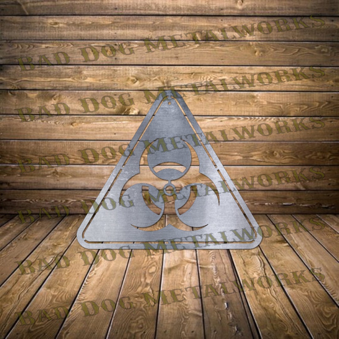 Biohazard Sign Dxf/svg - Bad Dog Metalworks Digital Download - Laser ...