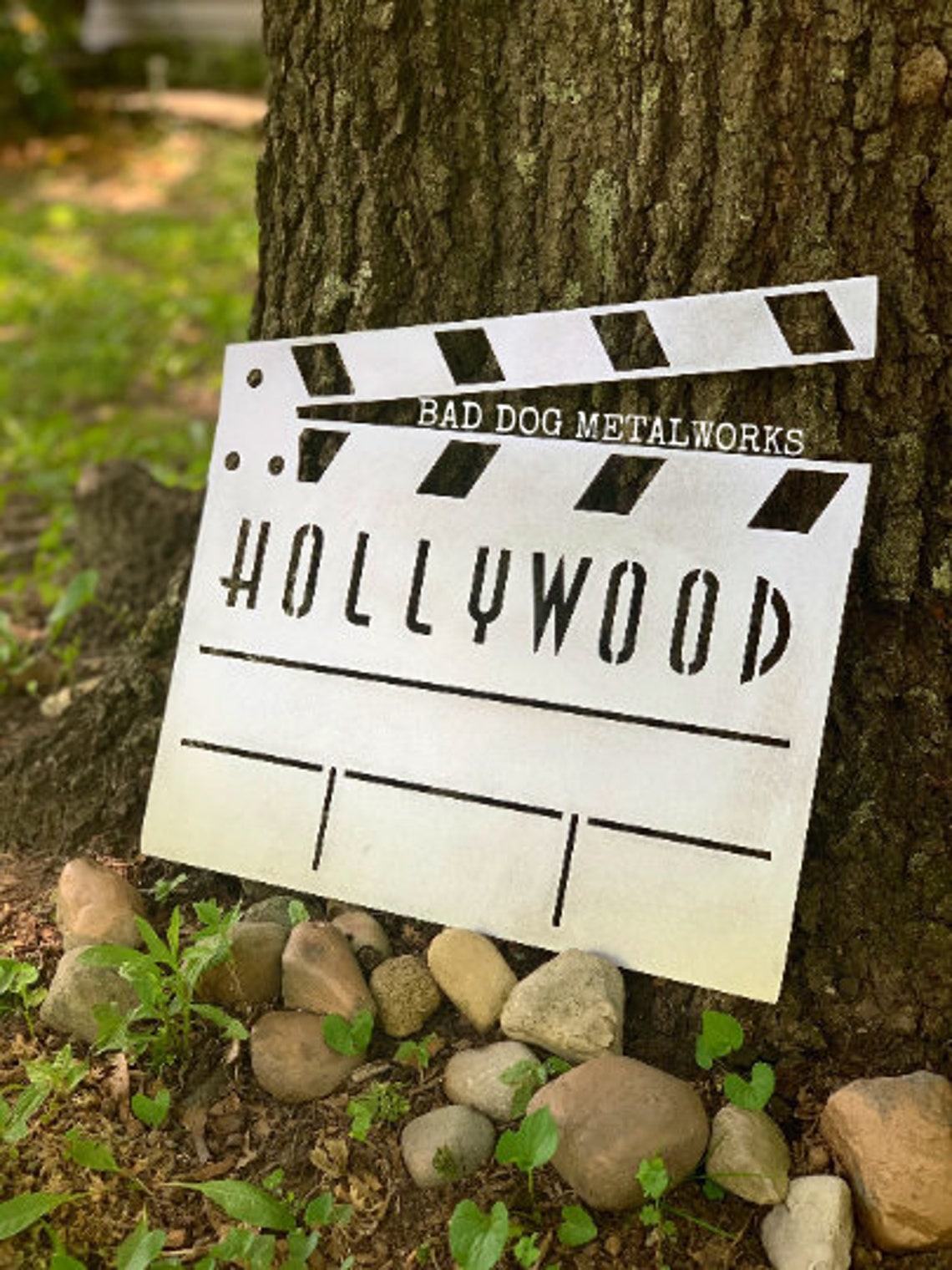 Hollywood Clapboard Movie Clapper Bad Dog Metalworks Home - Etsy