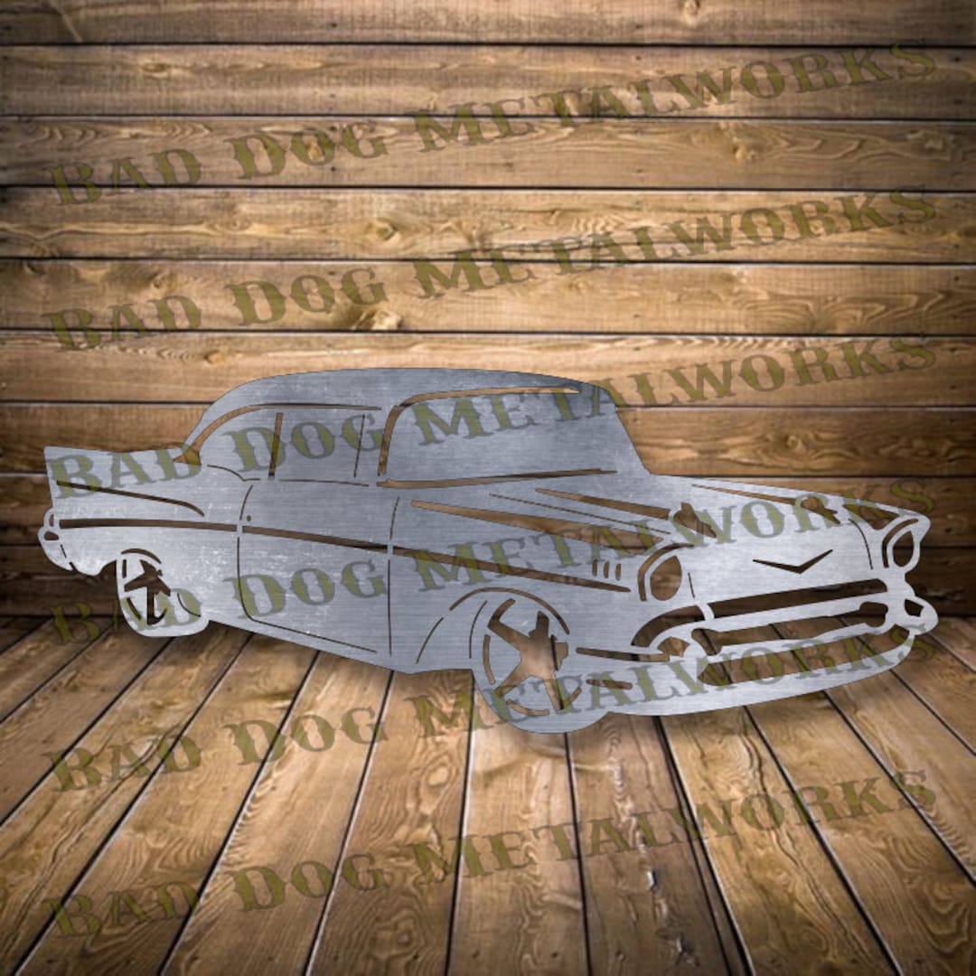 57 Chevy Approach Dxf/svg - Bad Dog Metalworks Digital Download - Laser ...