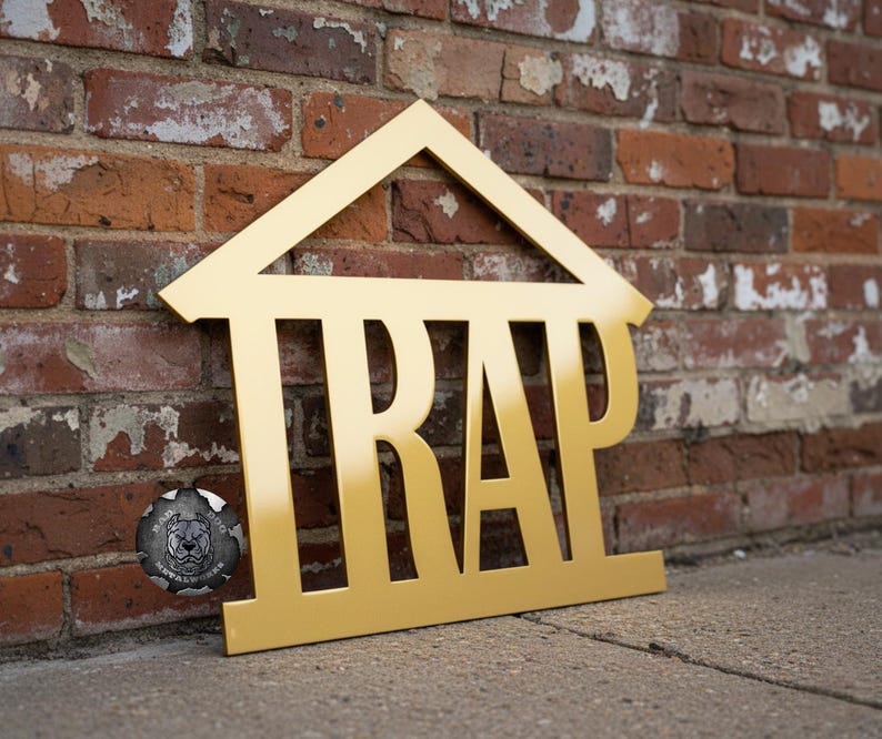 Trap House OG Sign - Bad Dog Metalworks Home Decor - Trap Decor Trap ...