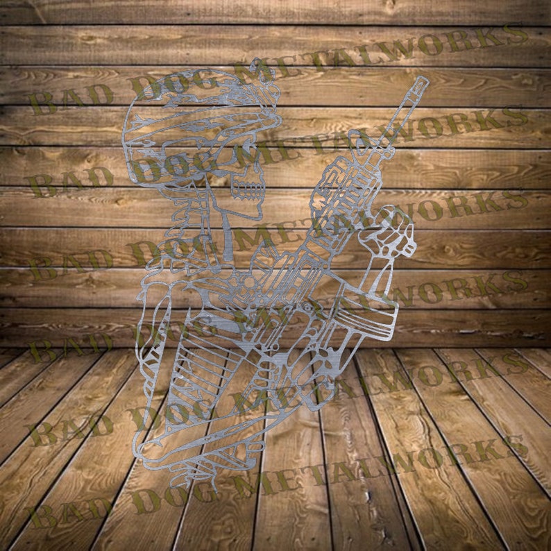 Tactical Skeleton SVG DXF Digital Download Laser Cut | Etsy