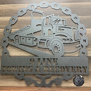 Rollback Tow Truck Monogram - Bad Dog Metalworks Home Décor ...