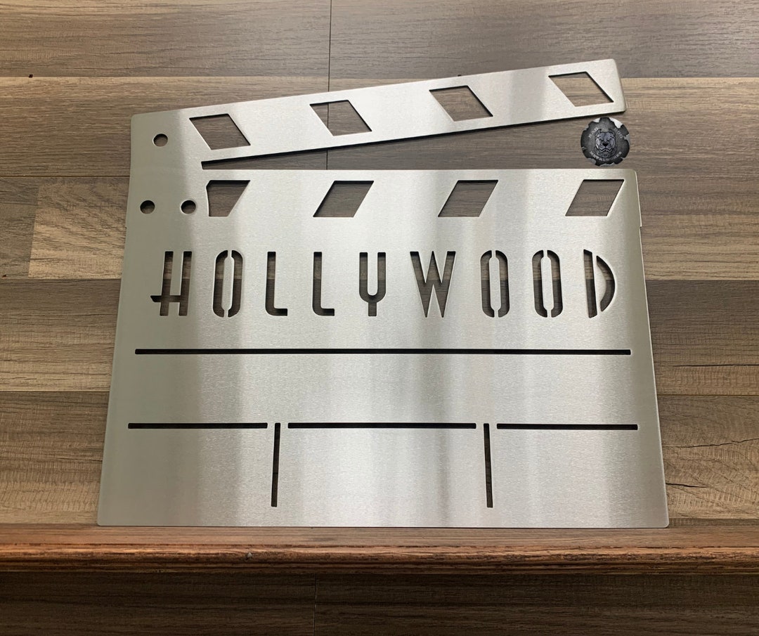 Hollywood Clapboard Movie Clapper - Bad Dog Metalworks Home Decor ...