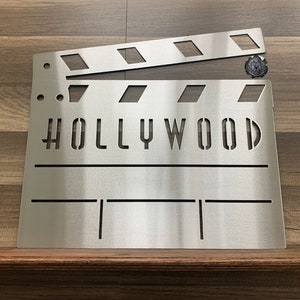 Hollywood Clapboard Movie Clapper - Bad Dog Metalworks Home Decor ...