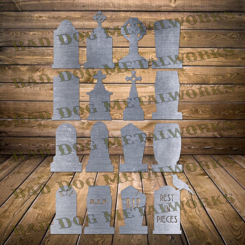 Headstone/gravestone Svg Dxf - Bad Dog Metalworks Digital Download ...