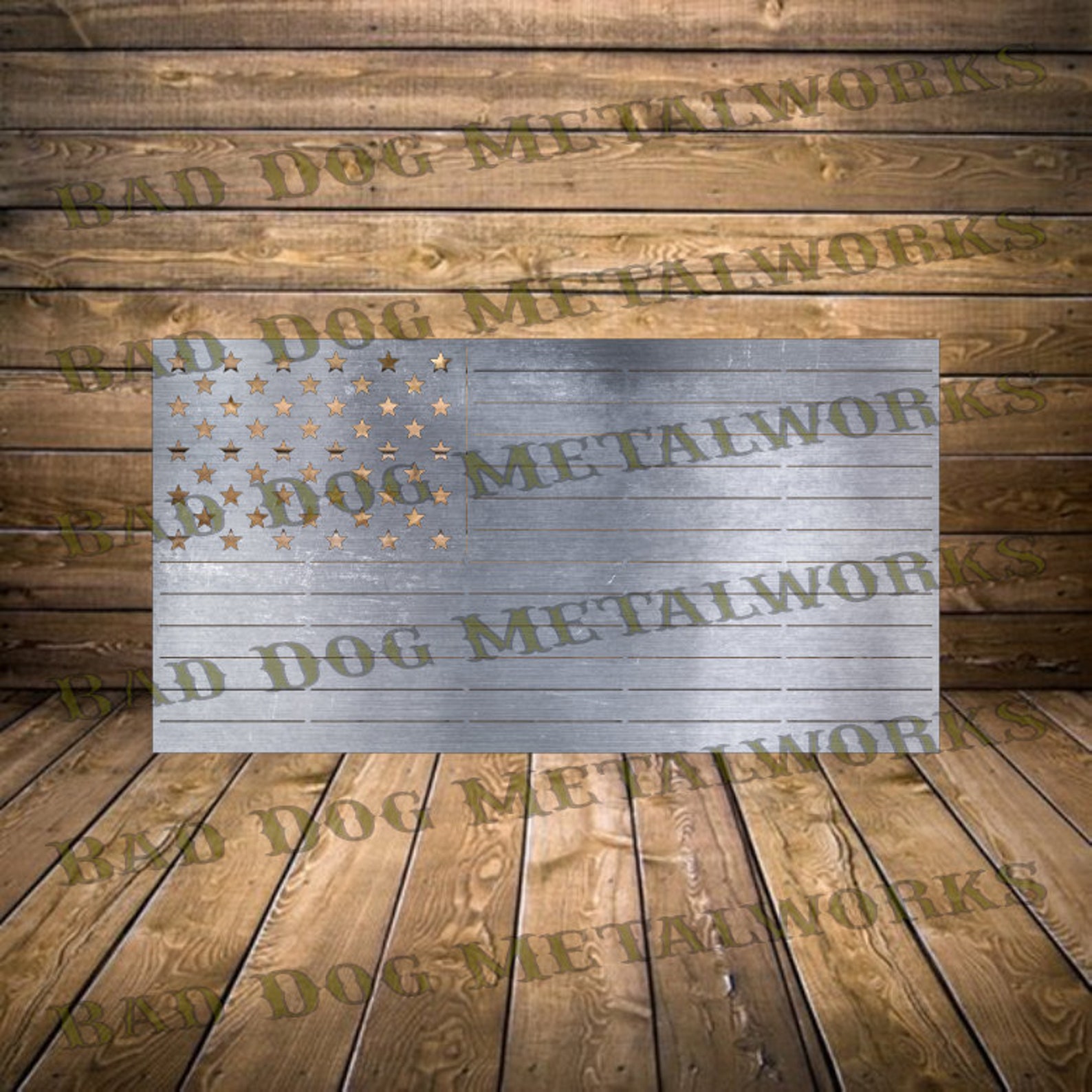 United States Flag Basic Dxf/svg - Bad Dog Metalworks Digital Download ...
