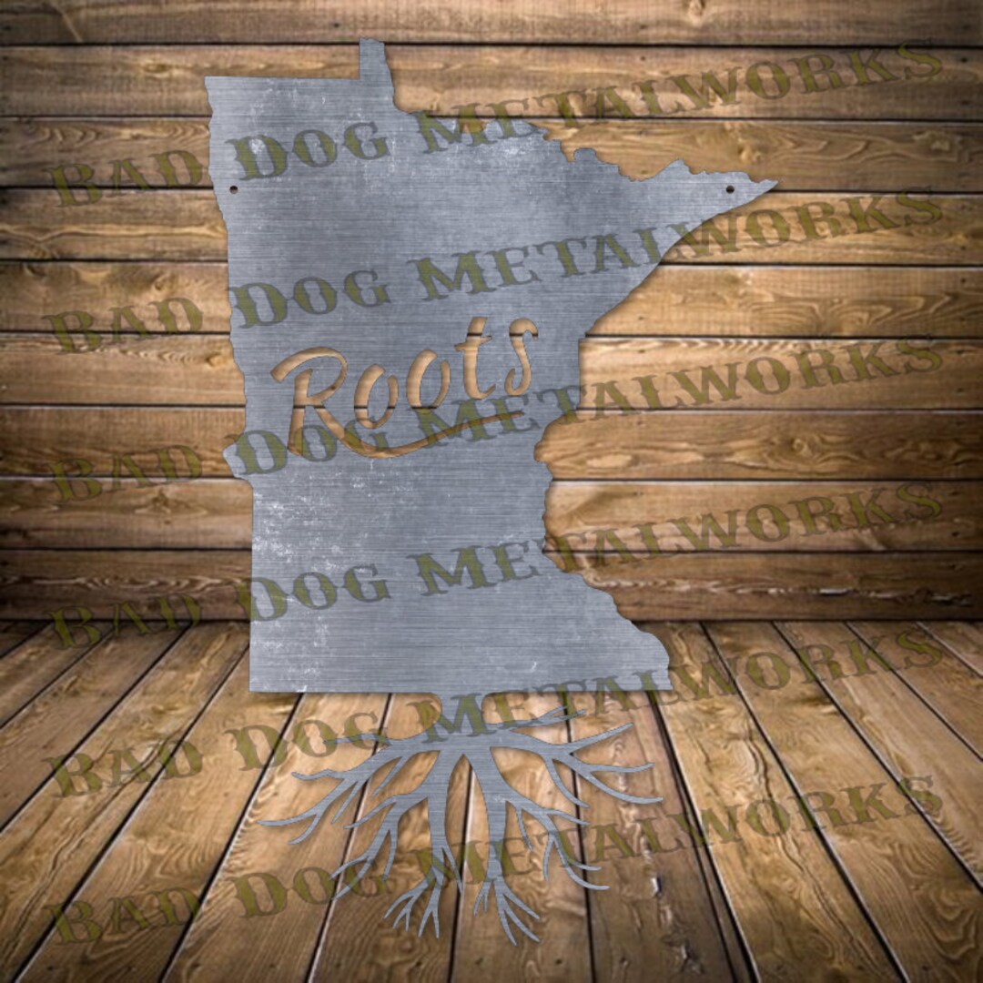 Minnesota Roots SVG/DXF - Bad Dog Metalworks Digital Download - Laser ...