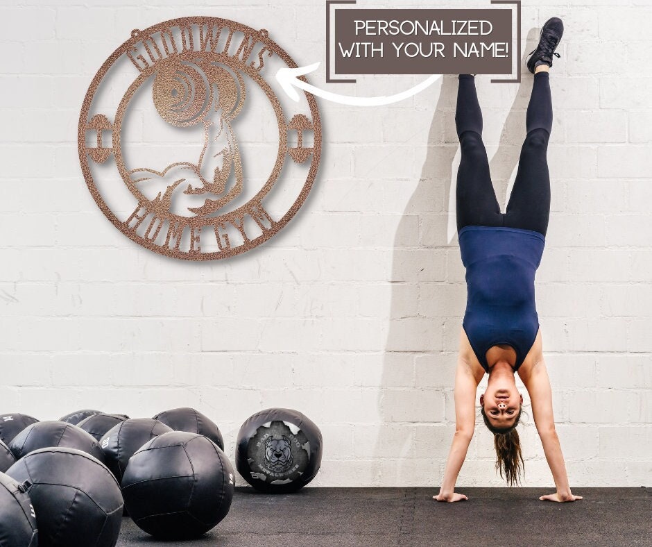 Personalized Home Gym Monogram Bad Dog Metalworks Home Decor - Etsy