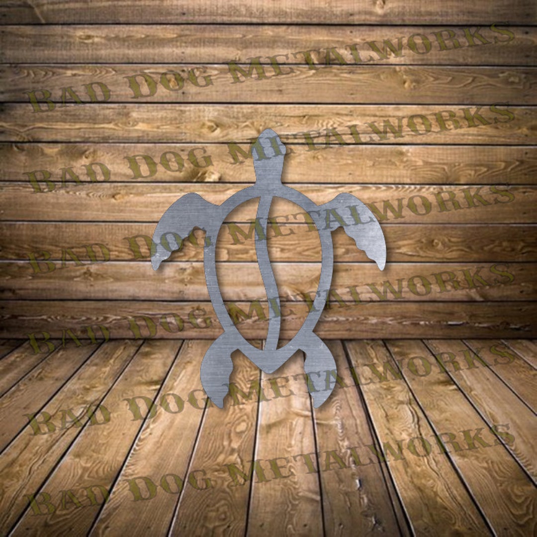Sea Turtle SVG and Dxf Bad Dog Metalworks Digital Download Laser CNC ...